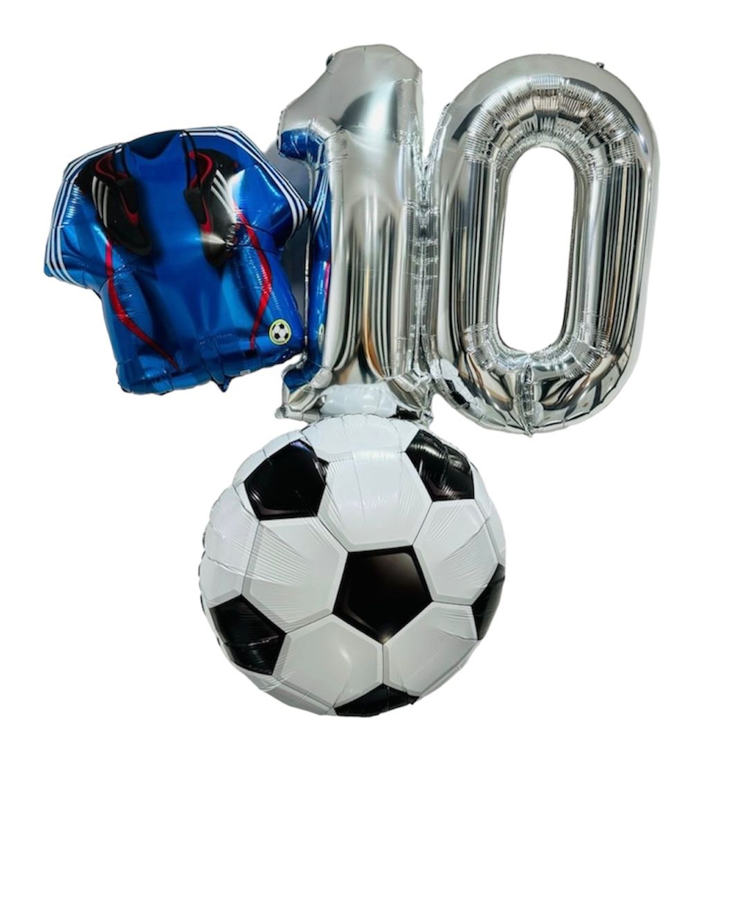 Soccer Balloon Bouquet l Helium Balloon Foot Ball | Number 10 Balloon