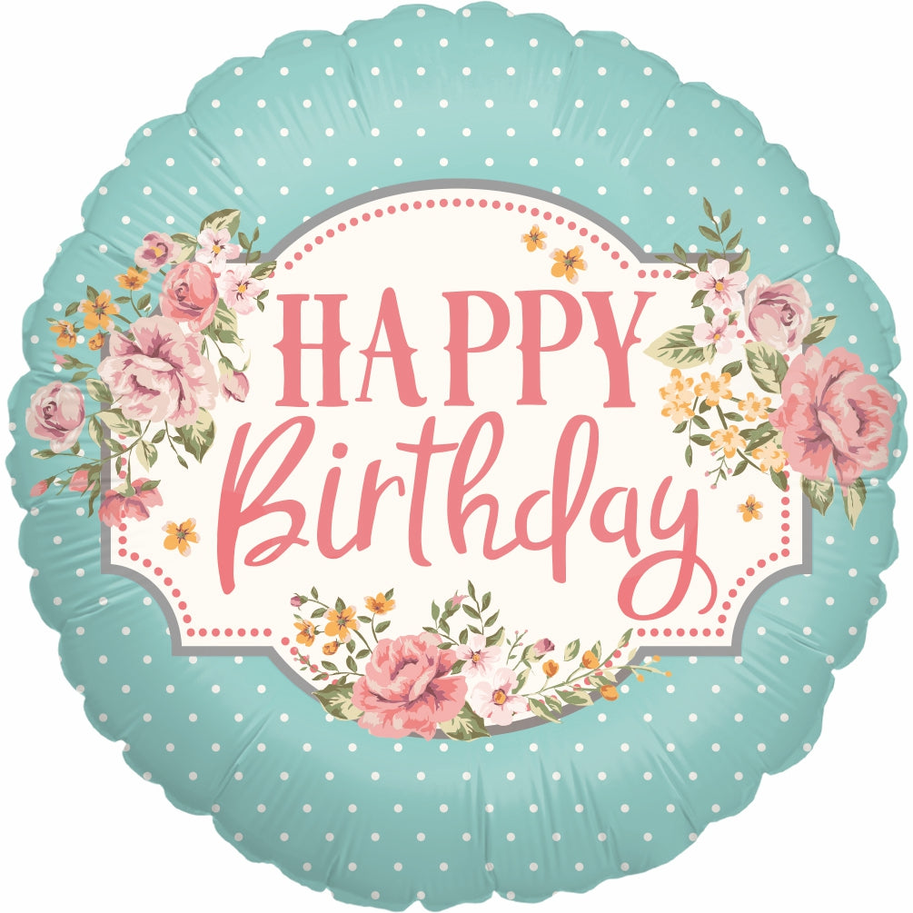 Vintage Birthday Balloon