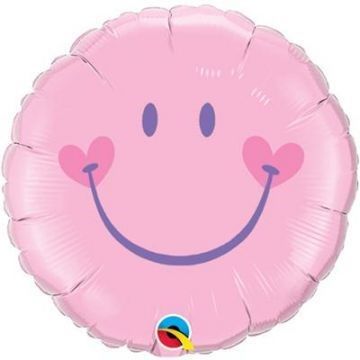 Pink Smiley Balloon