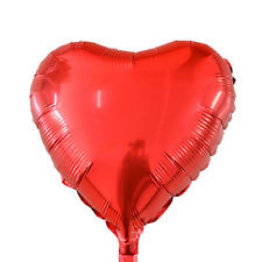 Red Heart Shaped Foil Balloon | Valentines Balloons | Love Balloons
